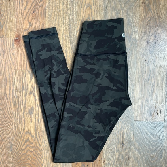 lululemon athletica | Pants & Jumpsuits | Green Camo Lulu Align ...